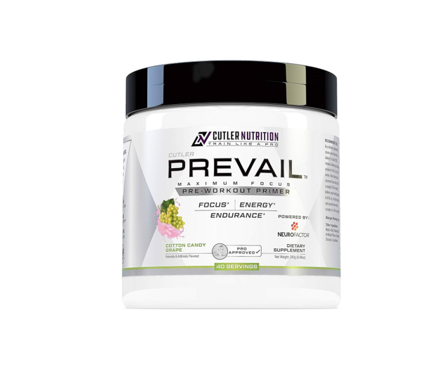 JAY CUTLER PREVAIL PRE-WORKOUT 240 GR. 40 SERV. / COTTON CANDY GRAPE ...